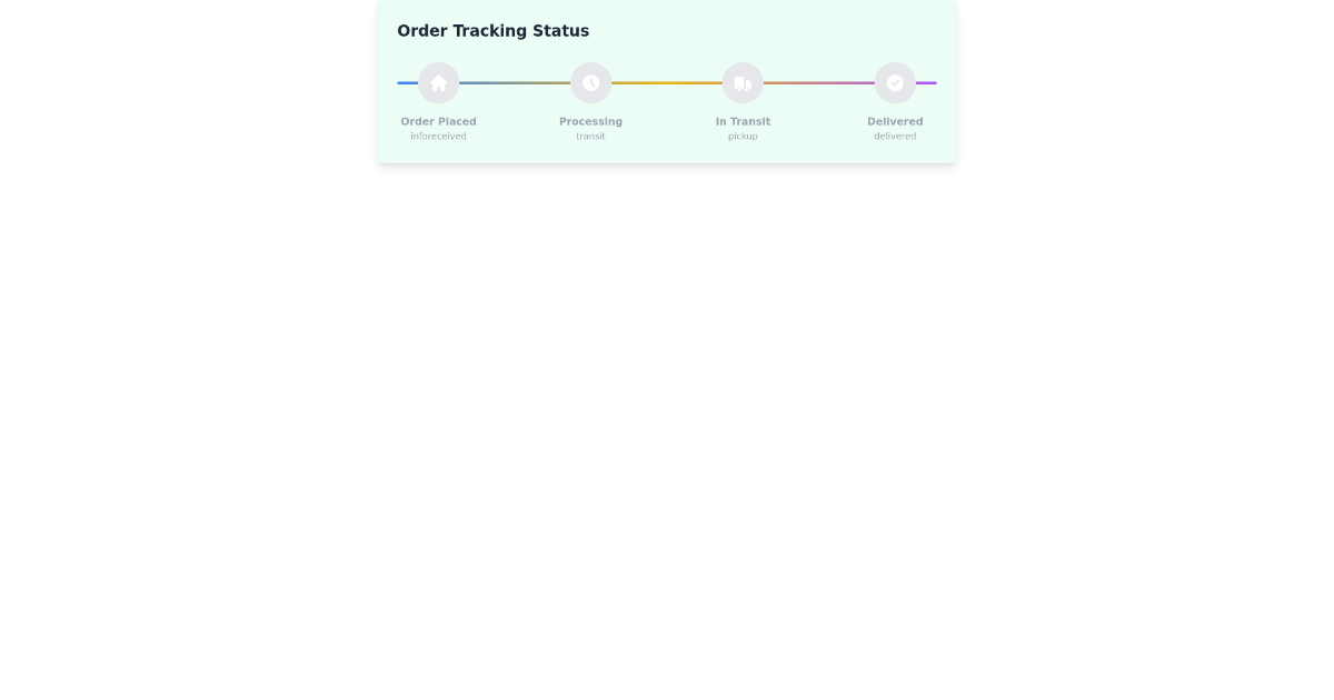 Tracking Status - Free React, Tailwind Component
