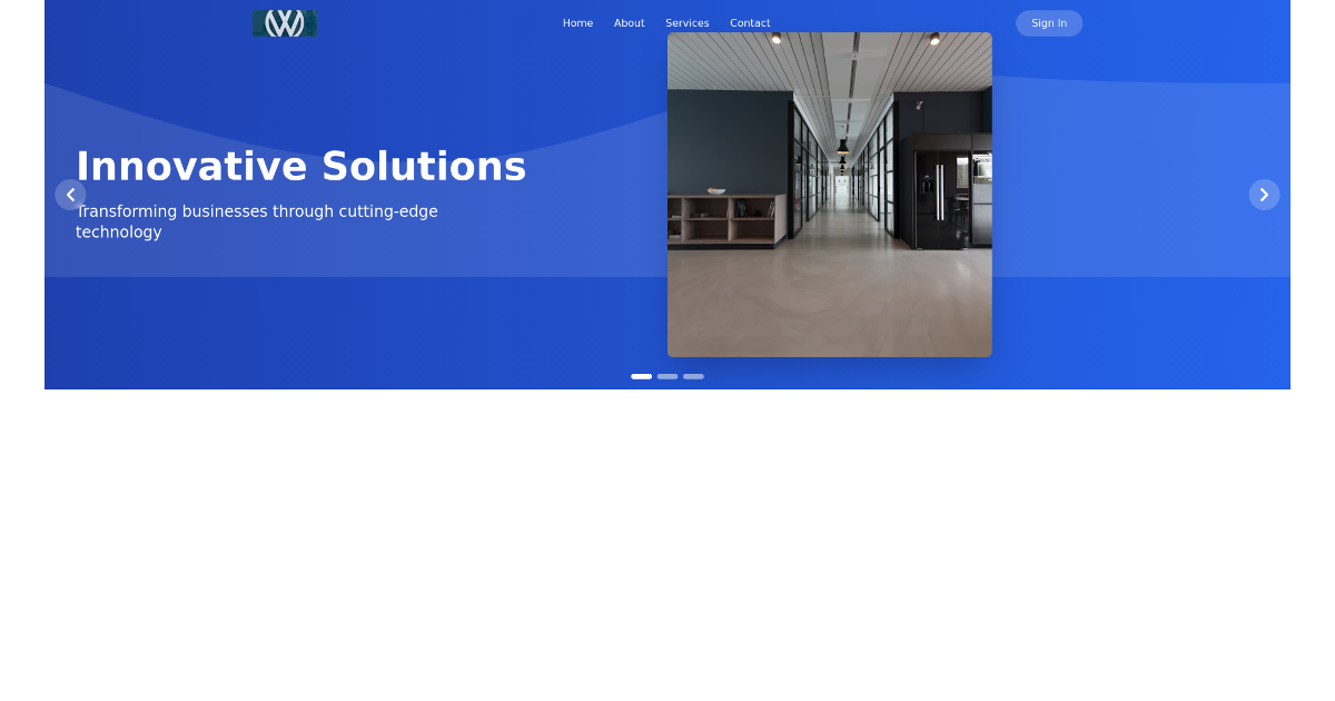 Corporate Slider - Free React, Tailwind Component