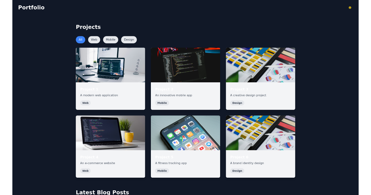 Home Page - Free React, Tailwind Component