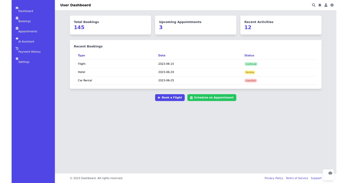 Dashboard - Free React, Tailwind Component