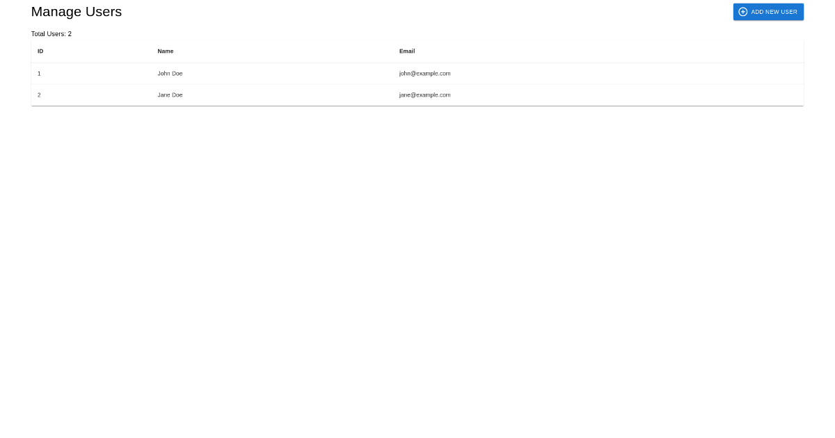 User Management Section - Free React, Mui Component