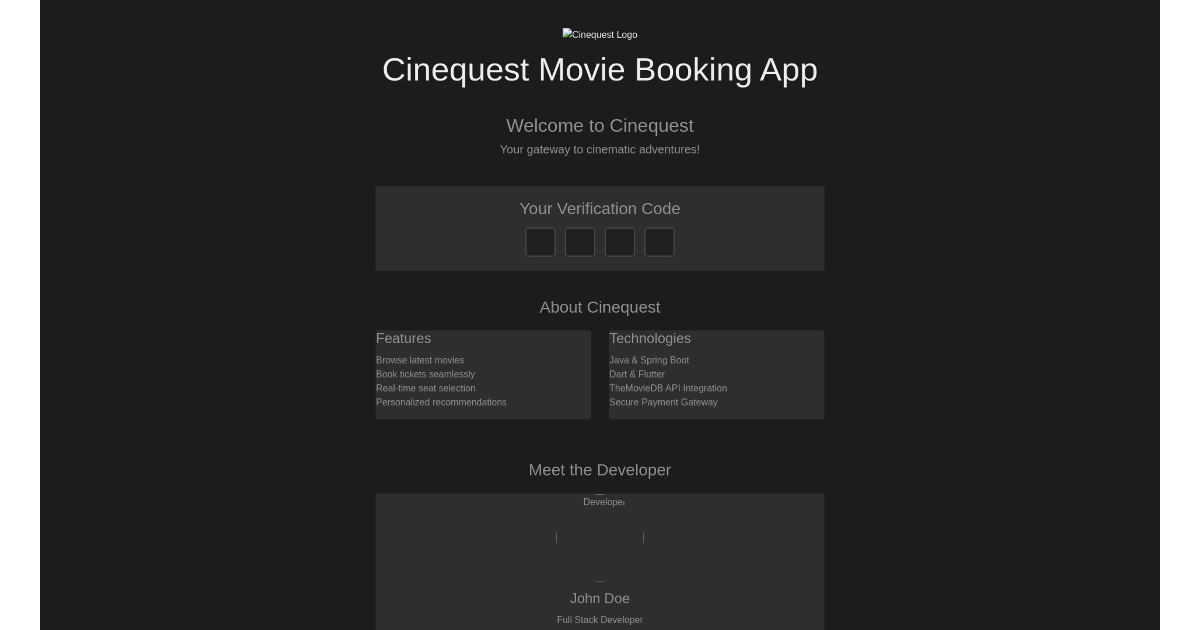 Cinequest Account Creation - Free Html, Bootstrap Component