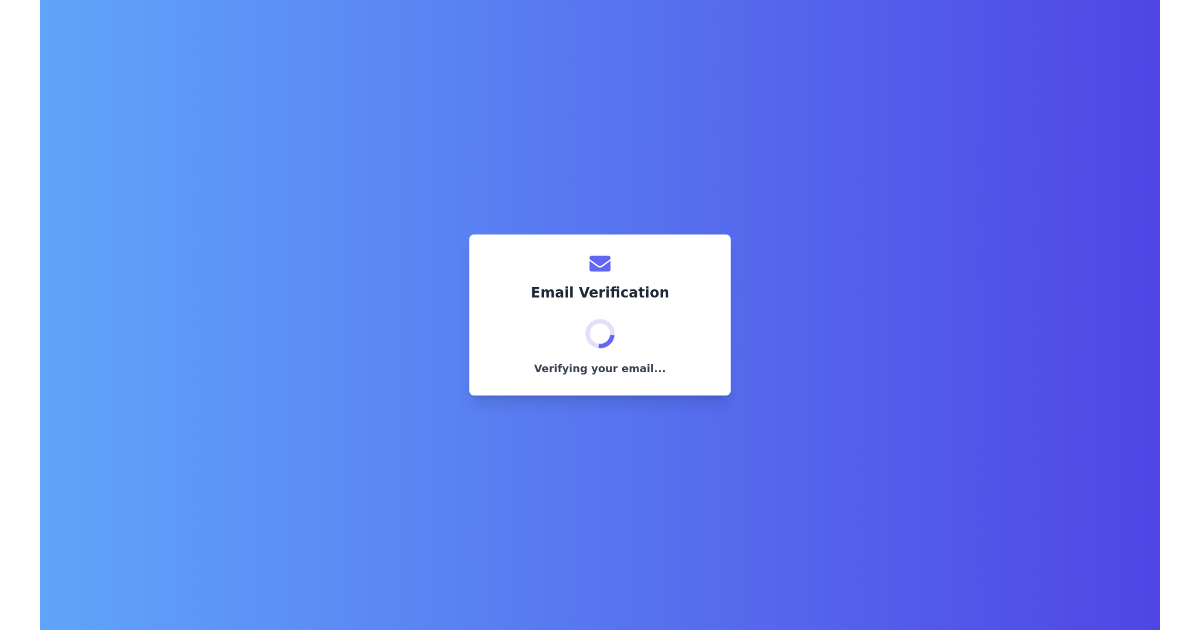 React Tailwind Verify Email Loading - Seamless Verification Experience