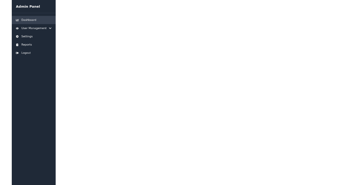 Admin Sidebar - Free React, Tailwind Component