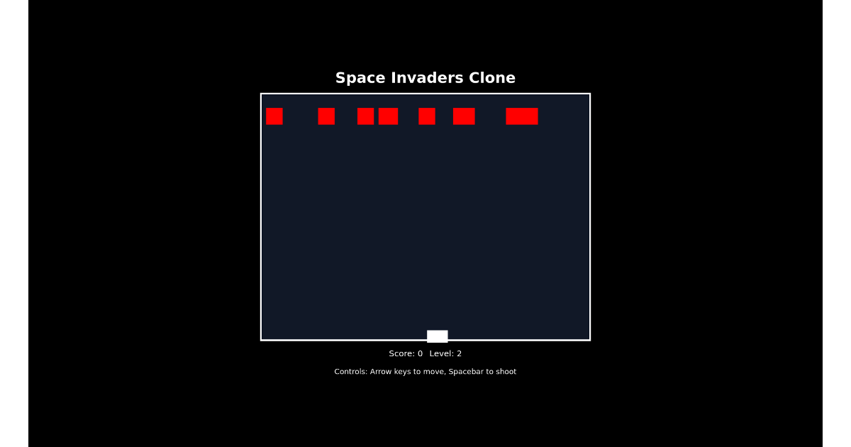 Build A Space Invaders Style Video Game With Html Tailwind