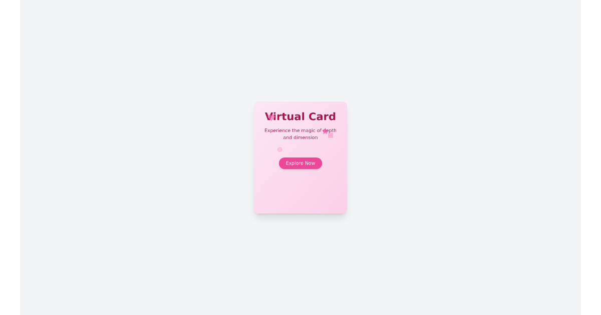Virtual Effect Card - Free Html, Tailwind Component