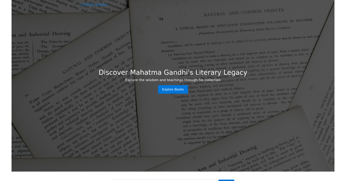 Gandhi Digital Library - Free Html, Bootstrap Component