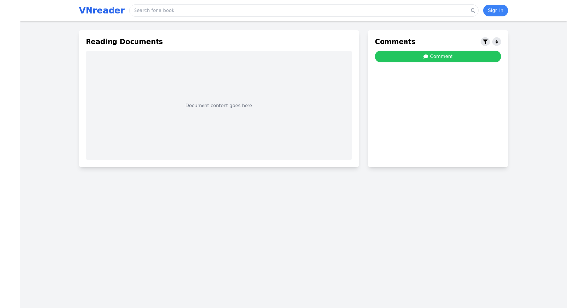 V N Reader - Free React, Tailwind Component