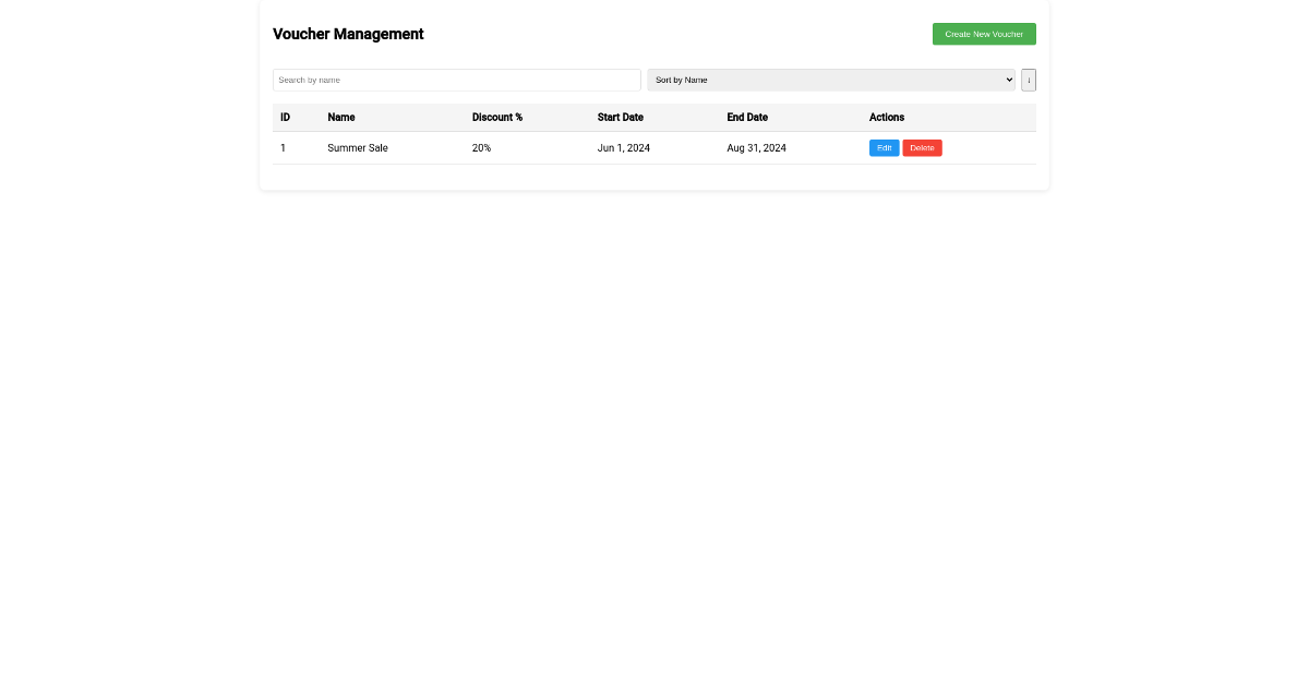 Voucher Management Component - Free Angular, Css Component