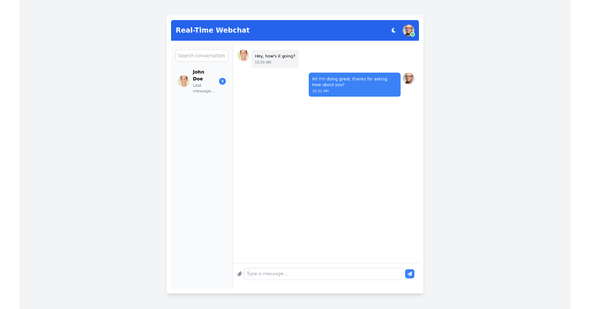 Build a Realtime WebChat with Tailwind and HTML | Fast & Easy