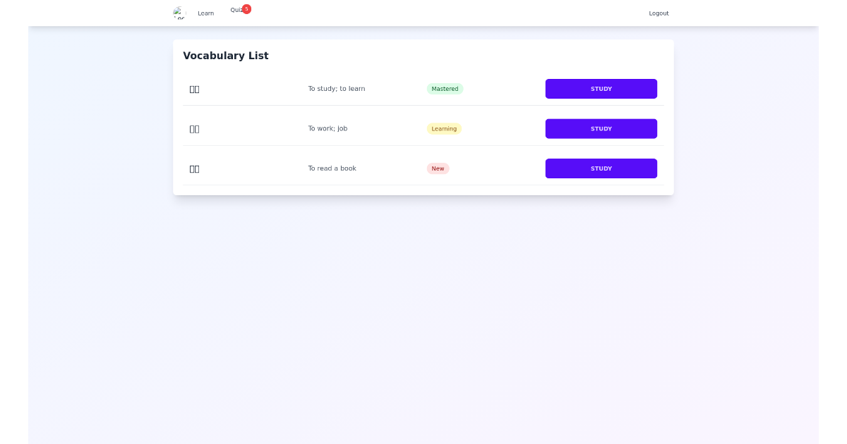Vocabulary Memory Card - Free Html, Tailwind Component