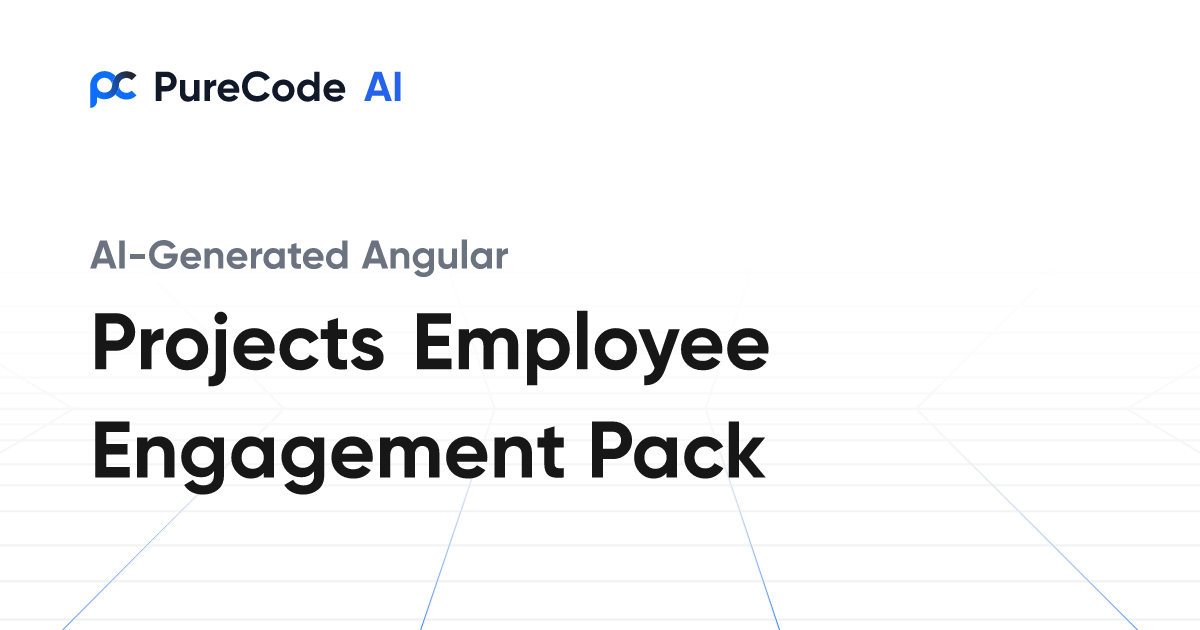 Build Great Angular Projects employee engagement pack Components Faster ...
