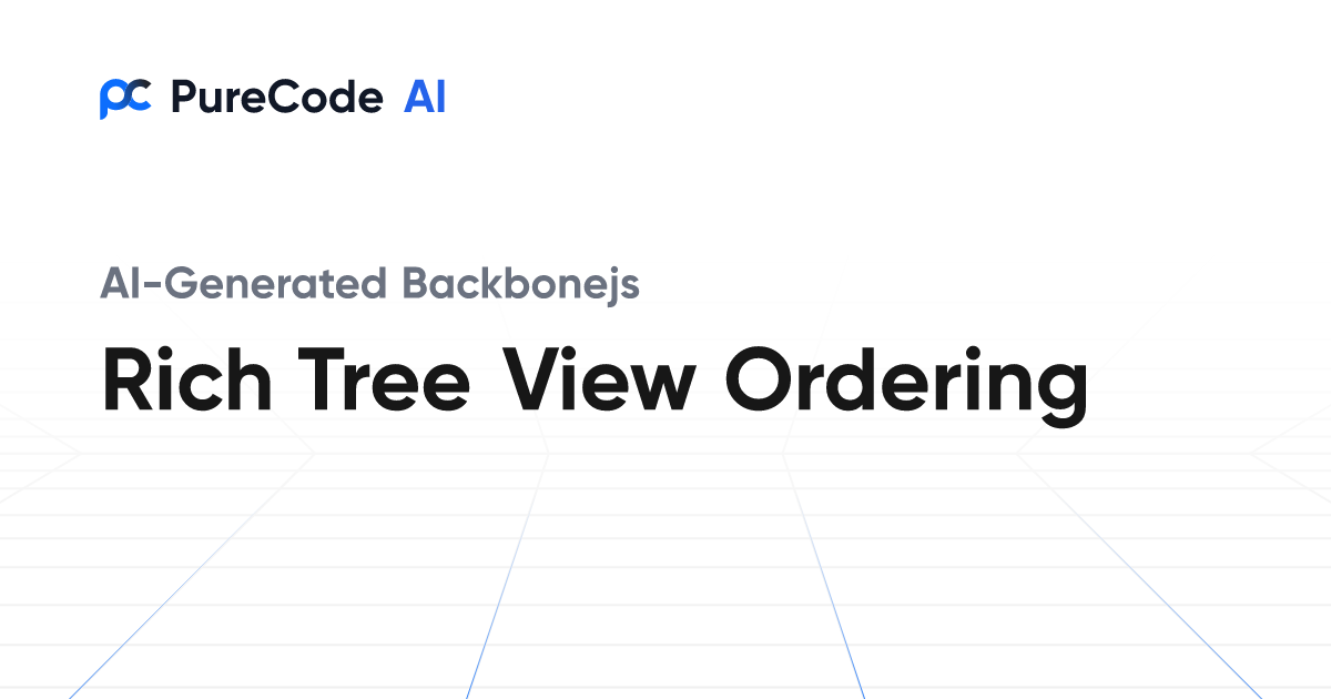 Generate Backbonejs Rich Tree View Ordering With Purecode