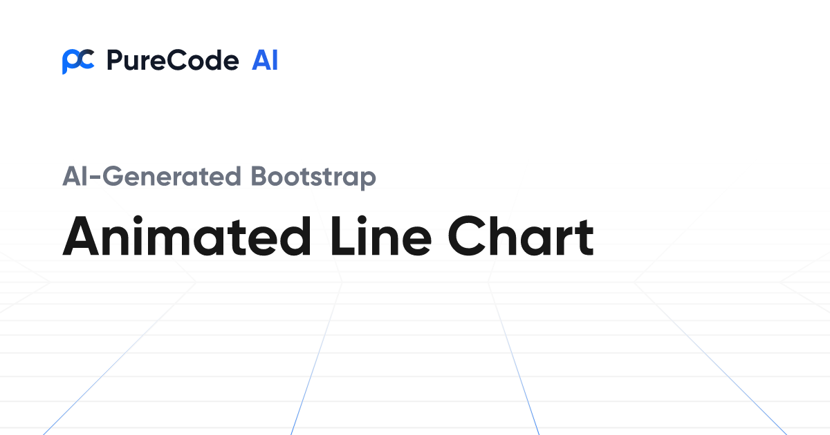 Generate a Bootstrap Animated Line Chart with PureCode
