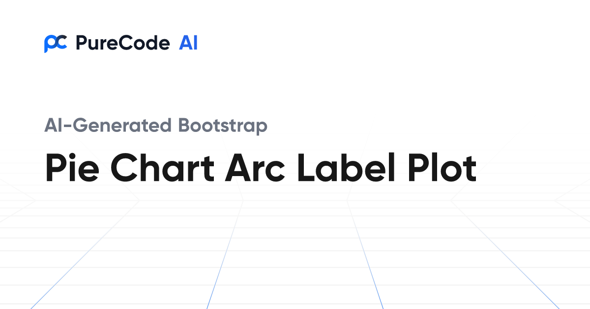 Generate bootstrap pie chart arc label plot with PureCode