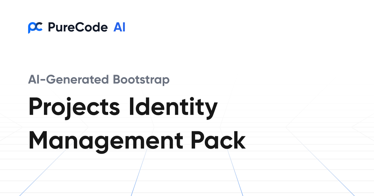 Build Great Bootstrap Projects identity management pack Components ...