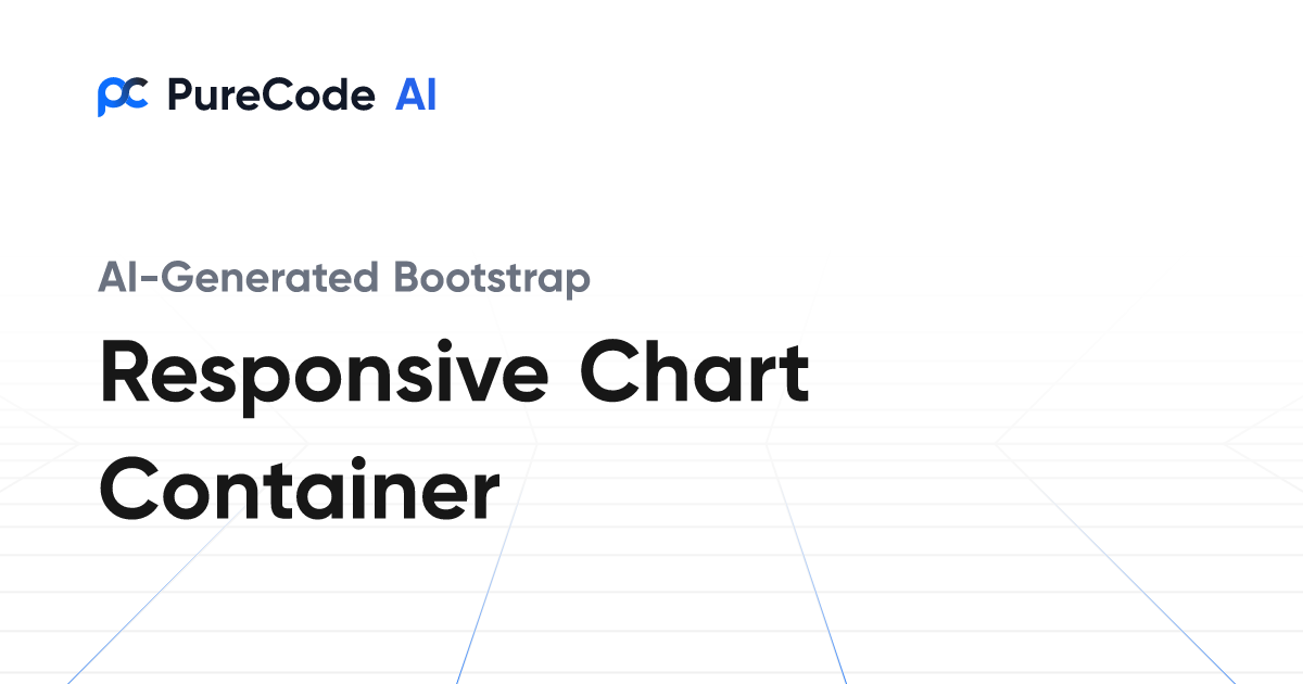 Generate Bootstrap Responsive Chart Container – PureCode