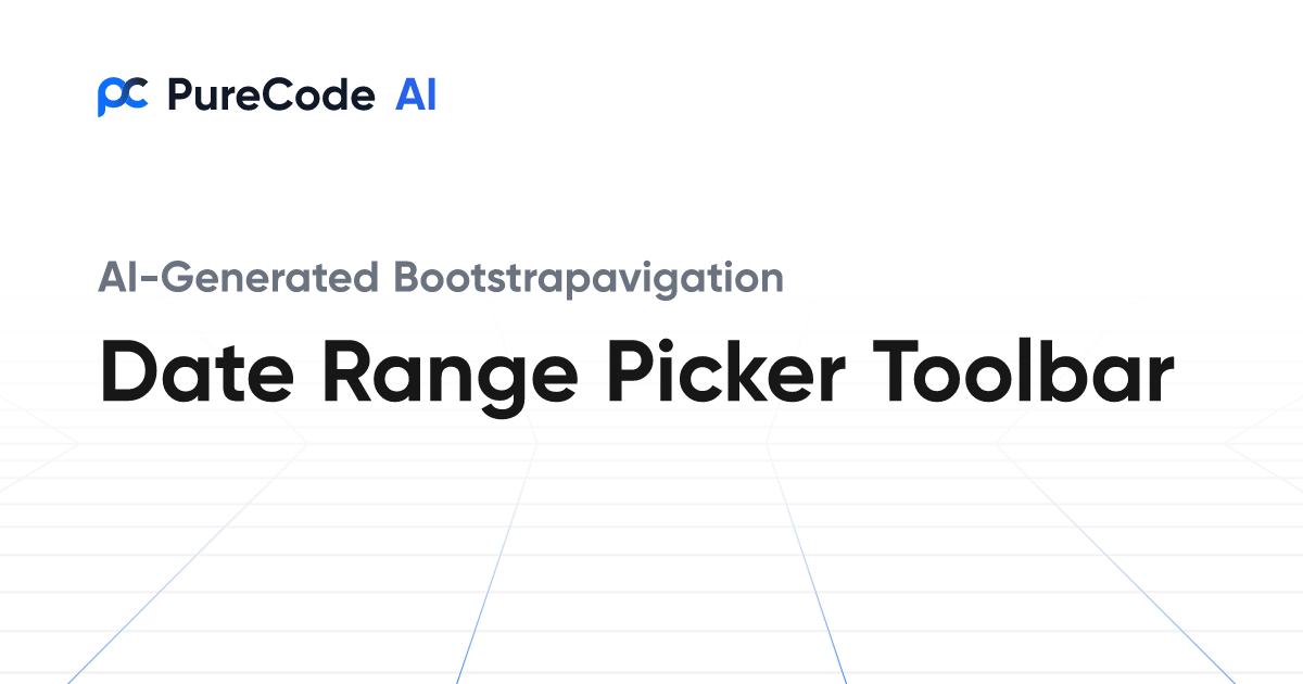 Build Great Bootstrapavigation Date range picker toolbar Components ... Build Great Bootstrapavigation Date range picker toolbar Components ...