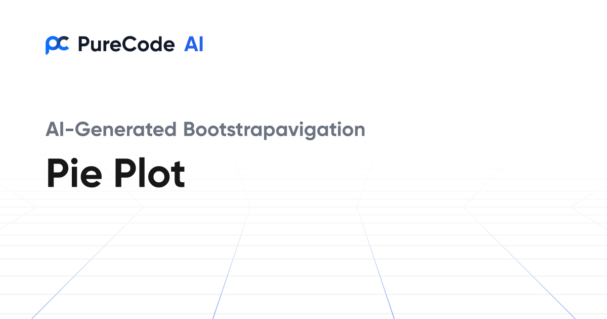 Build Great Bootstrapavigation Pie plot Components Faster Using AI Tools