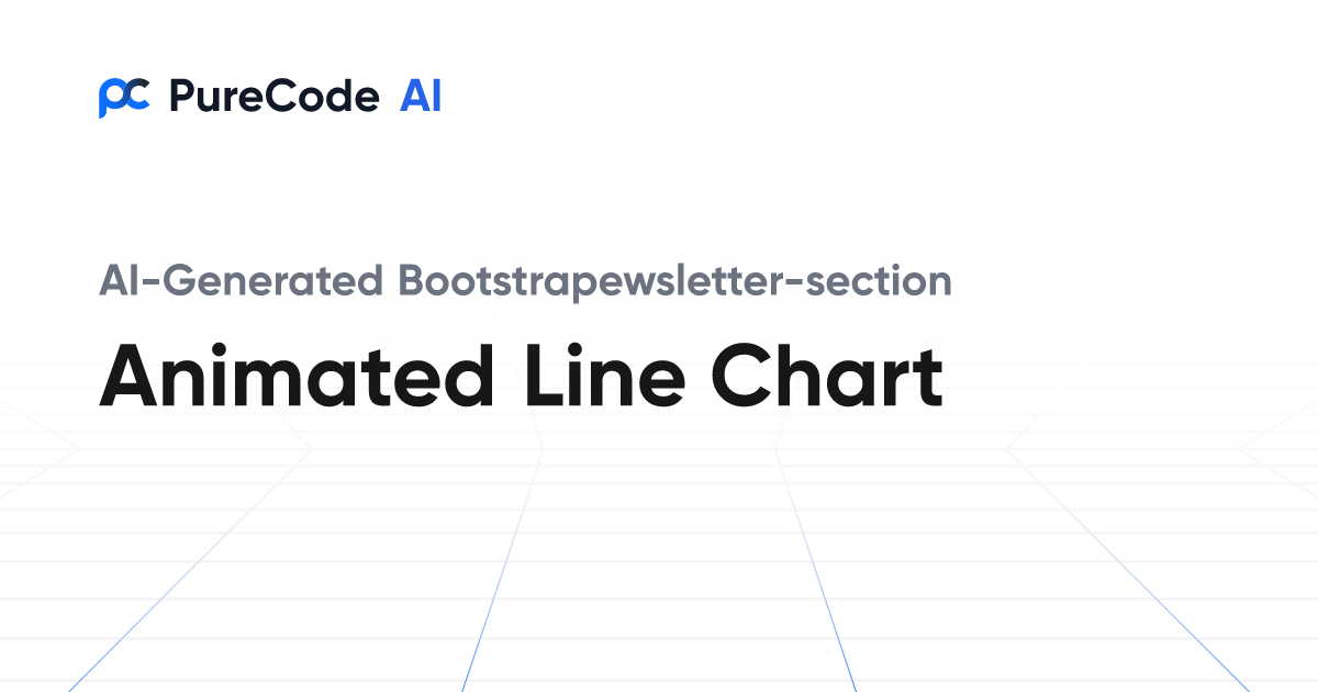 Build Great Bootstrapewsletter section Animated line chart Components ... Build Great Bootstrapewsletter section Animated line chart Components ...