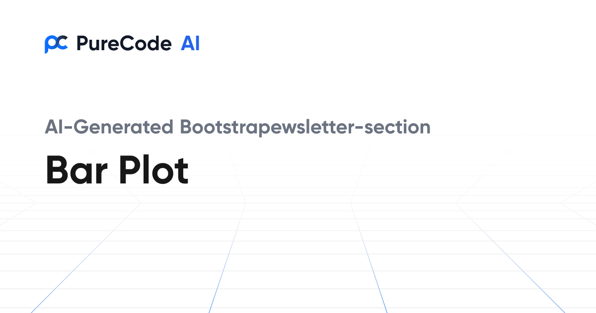 Build Great Bootstrapewsletter section Bar plot Components Faster Using ...