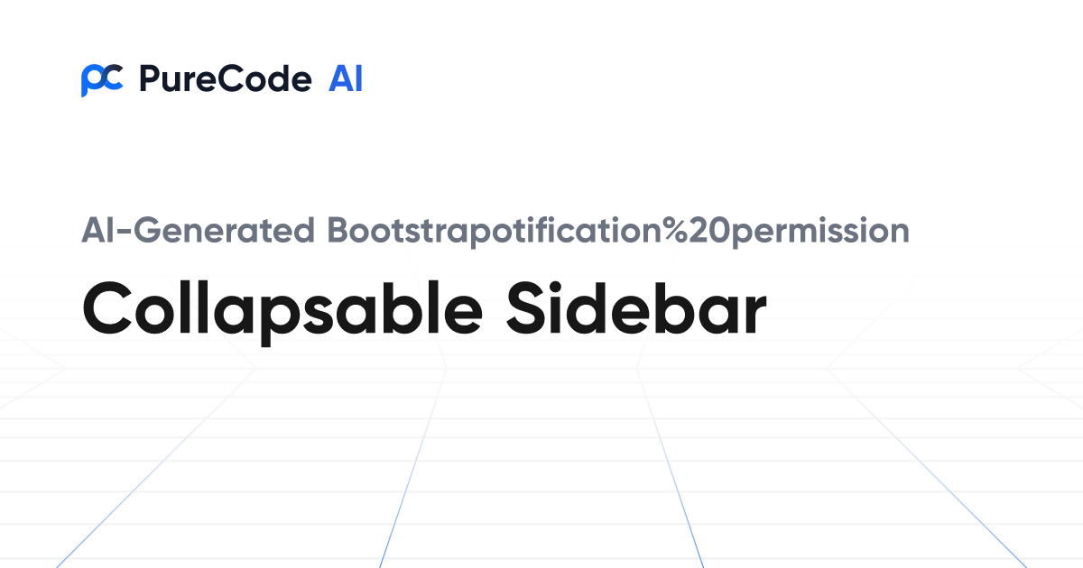 Build Great Bootstrapotification20permission Collapsable Sidebar