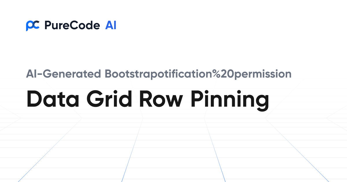 Build Great Bootstrapotification20permission Data Grid Row Pinning