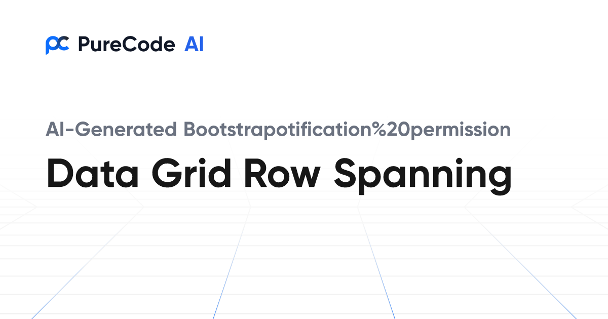 Build Great Bootstrapotification20permission Data Grid Row Spanning