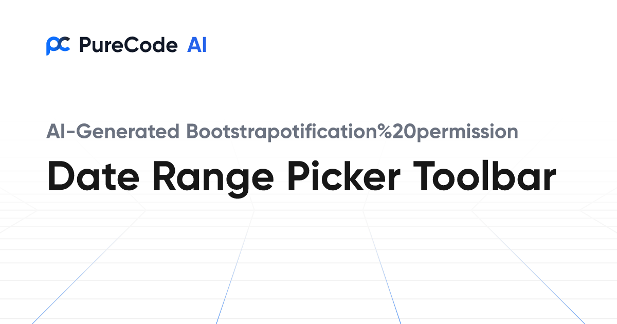 Build Great Bootstrapotification20permission Date Range Picker Toolbar