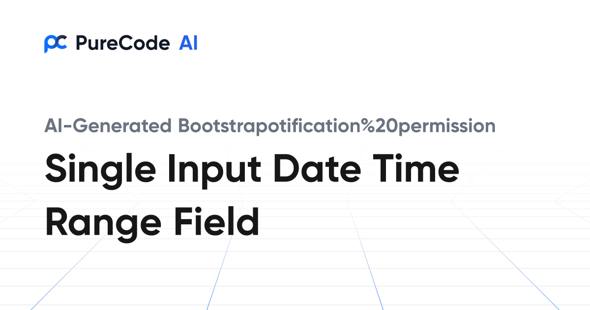 Build Great Bootstrapotification20permission Single Input Date Time