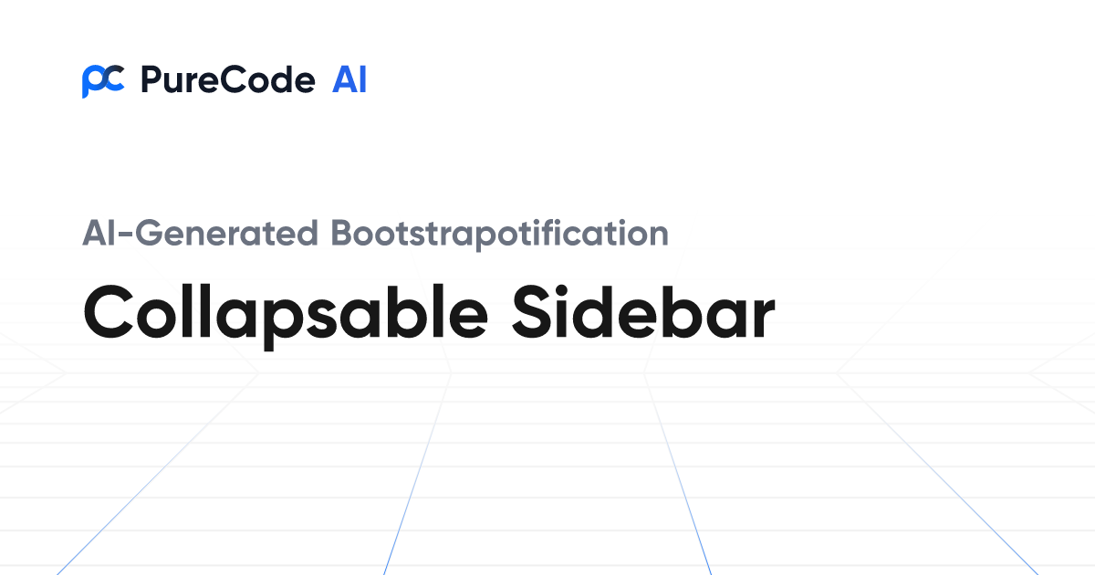 Build Great Bootstrapotification Collapsable sidebar Components Faster ...