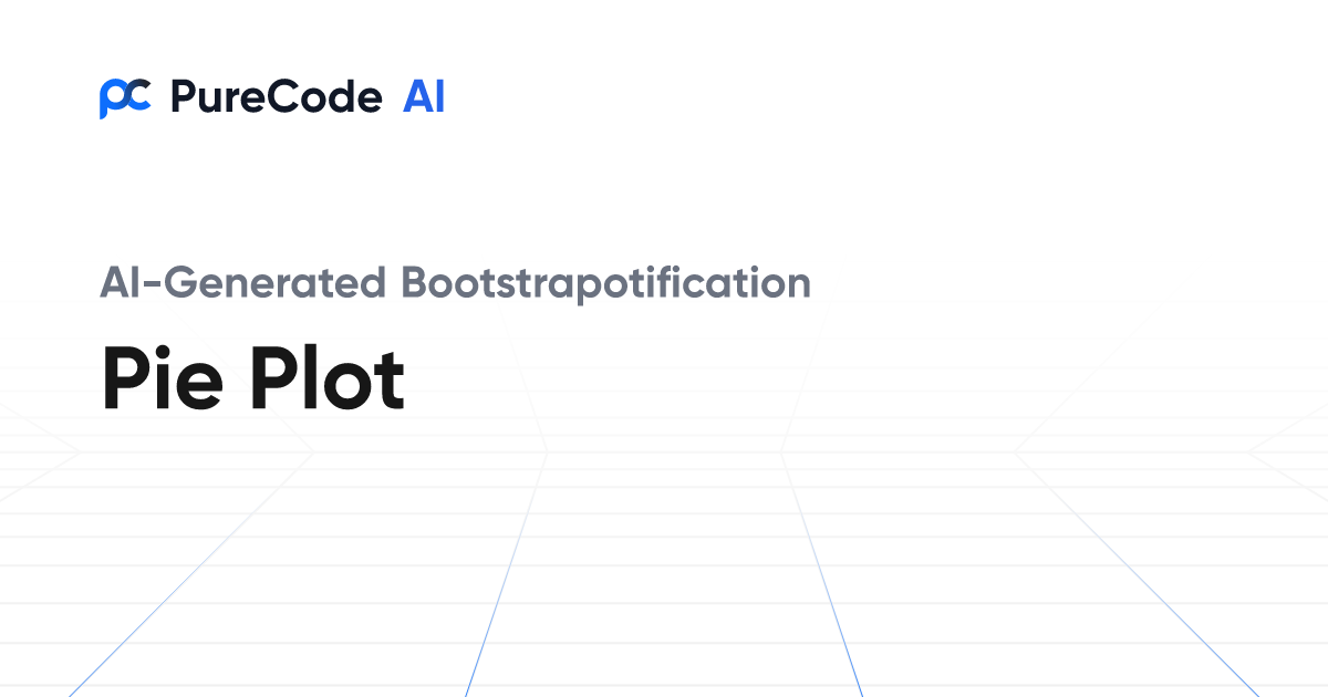 Build Great Bootstrapotification Pie Plot Components Faster Using Ai Tools