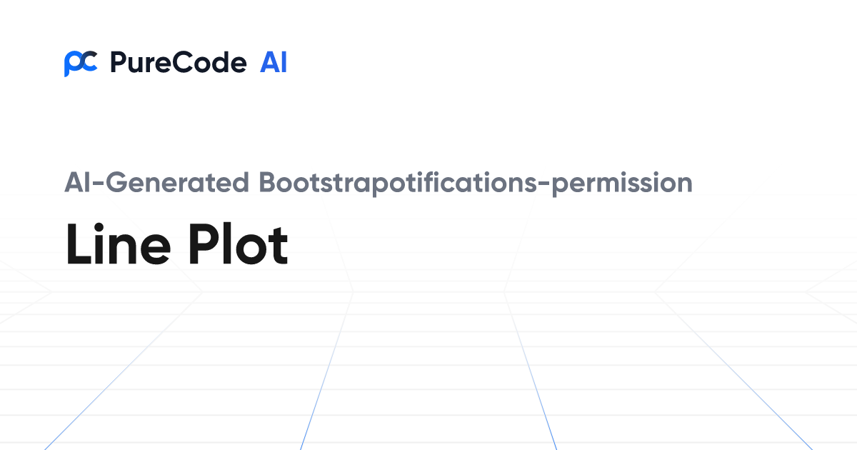 Build Great Bootstrapotifications Permission Line Plot Components