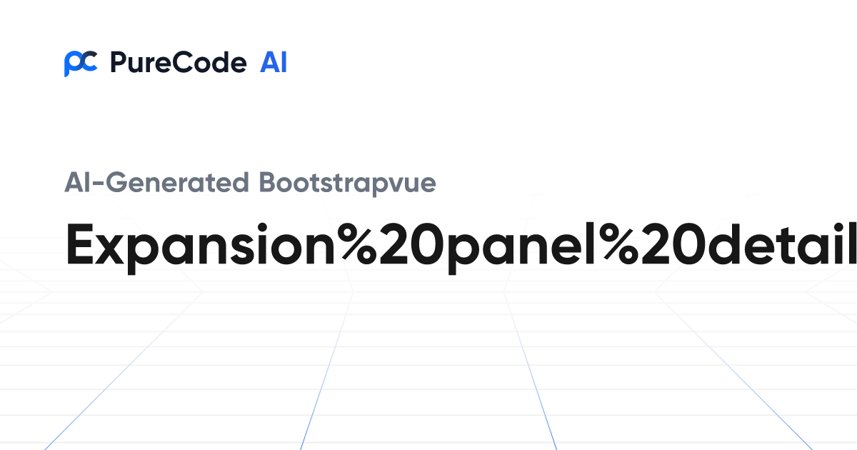 Build Great Bootstrapvue Expansion20panel20detail Components Faster