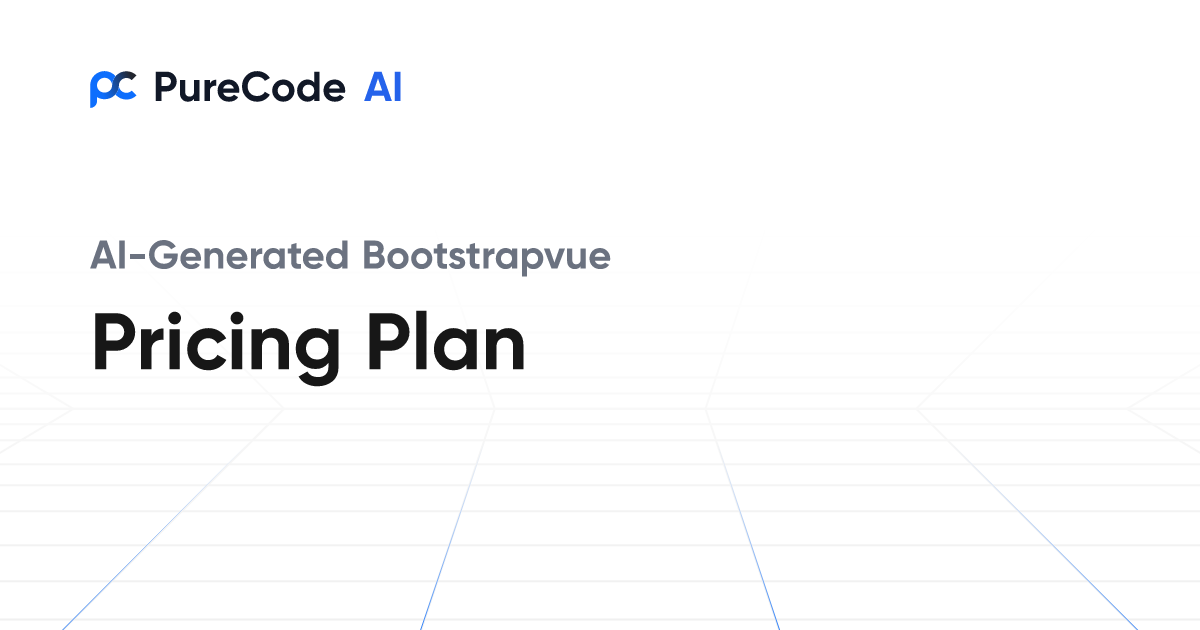 Build Great Bootstrapvue Pricing plan Components Faster Using AI Tools