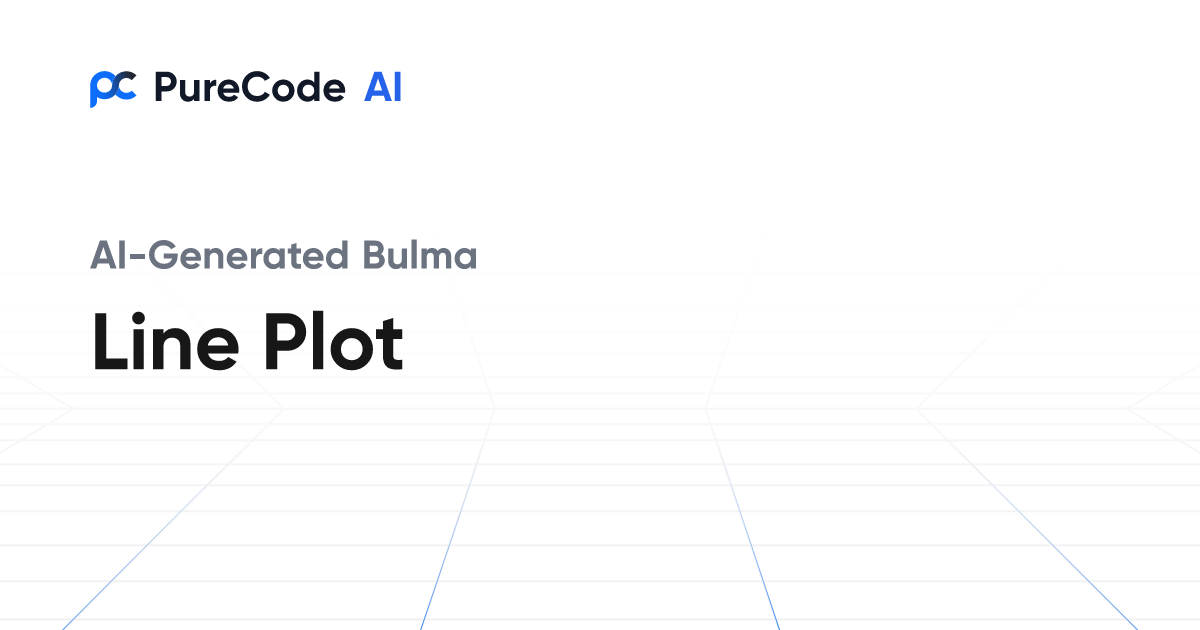 Build Great Bulma Line plot Components Faster Using AI Tools