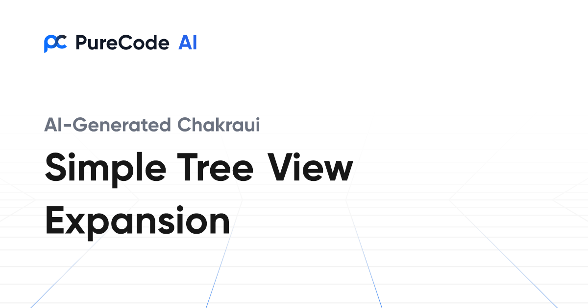 Build Smarter Chakra UI Simple Tree View Expansion with AI