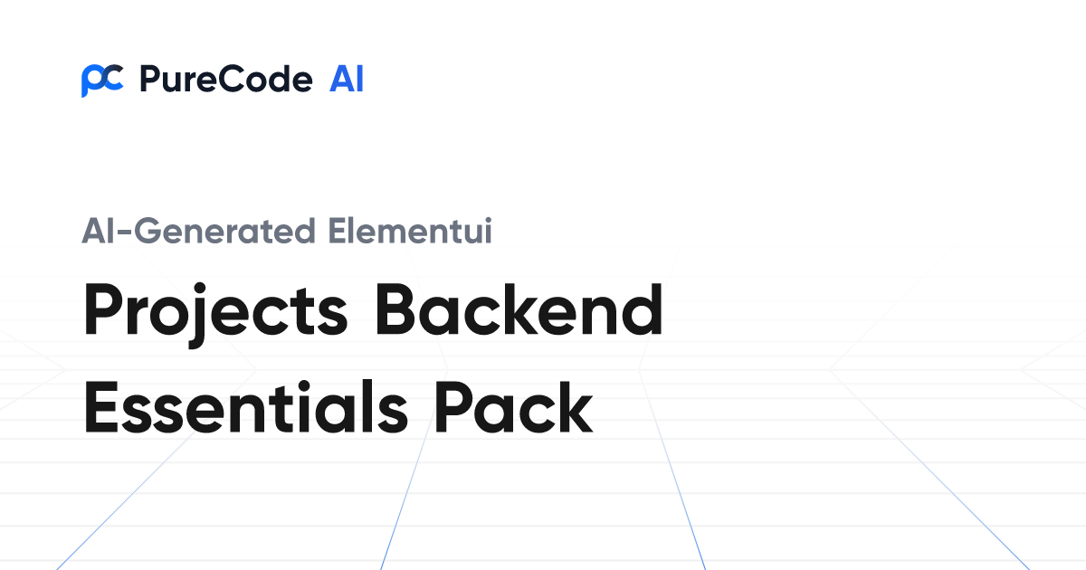 Build Great Elementui Projects Backend Essentials Pack Components Faster Using Ai Tools