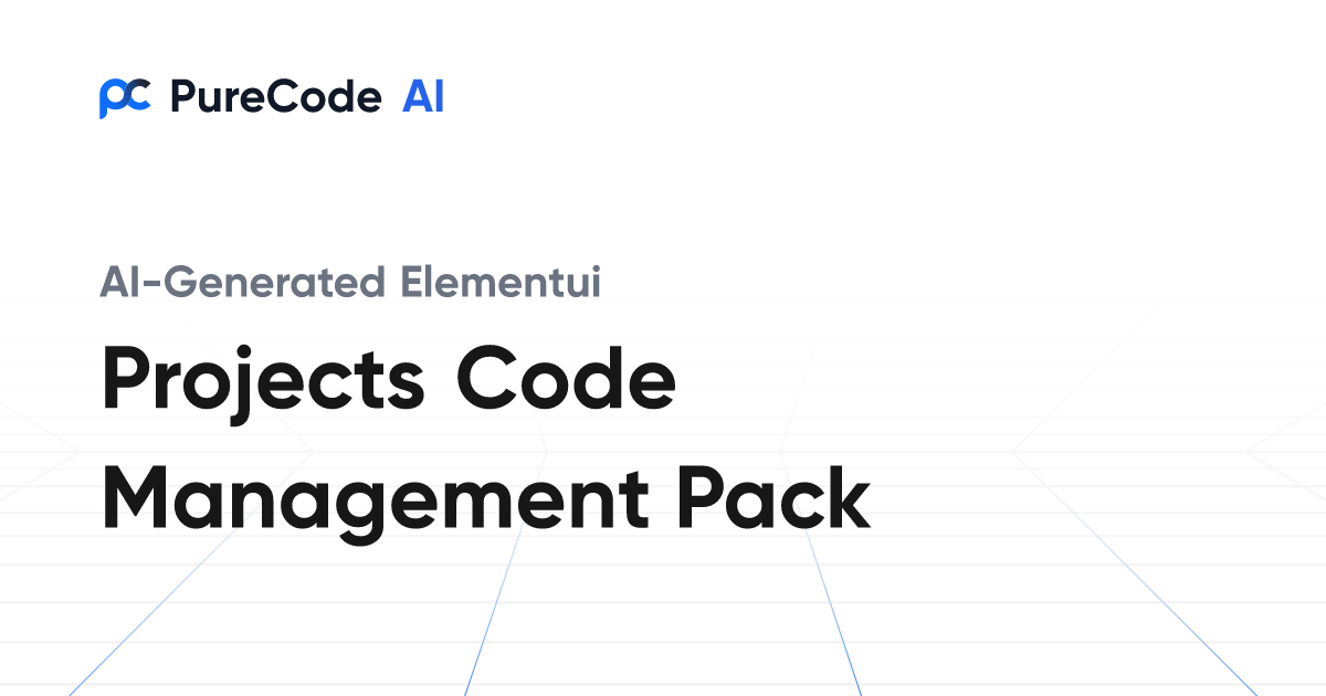 Build Great Elementui Projects code management pack Components Faster ...