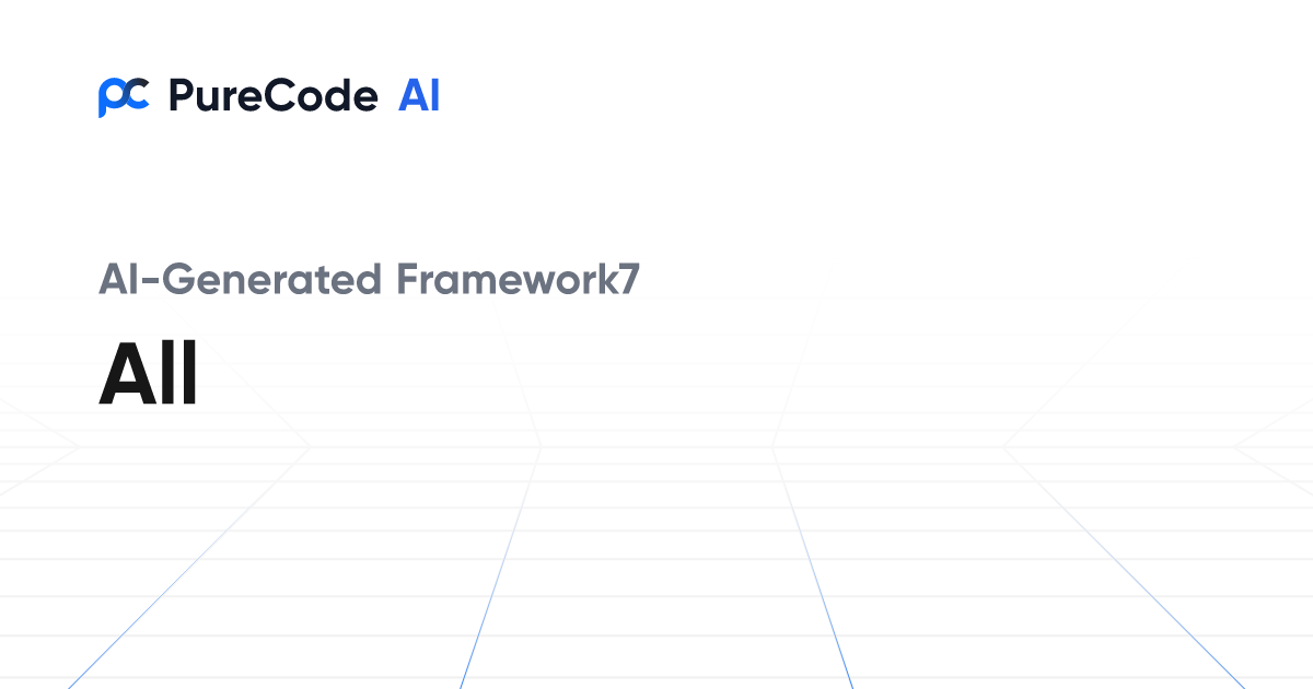 Build Great Framework7 All Components Faster Using AI Tools