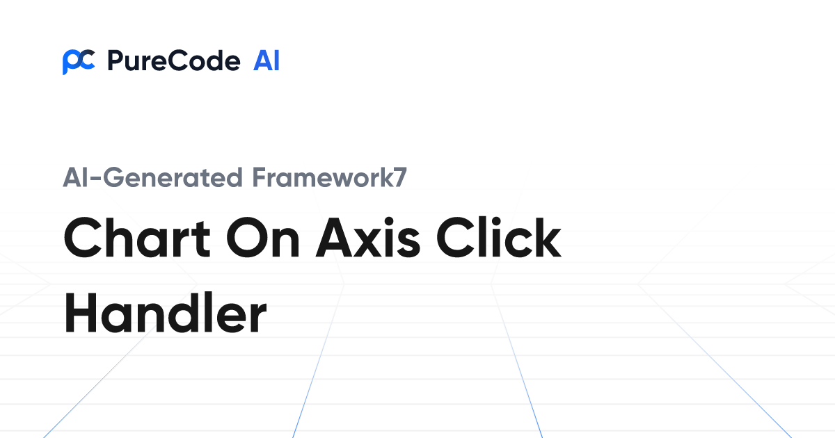 Use AI to Build Framework7 Chart On Axis Click Handler