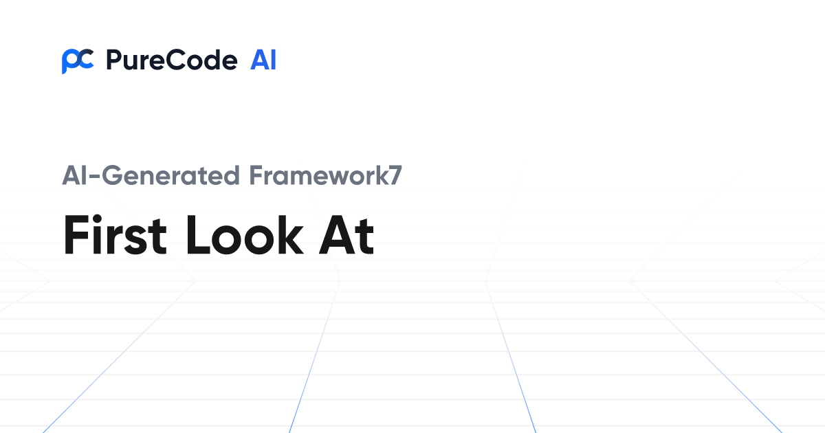 Build Smarter Framework7 First Look At with AI