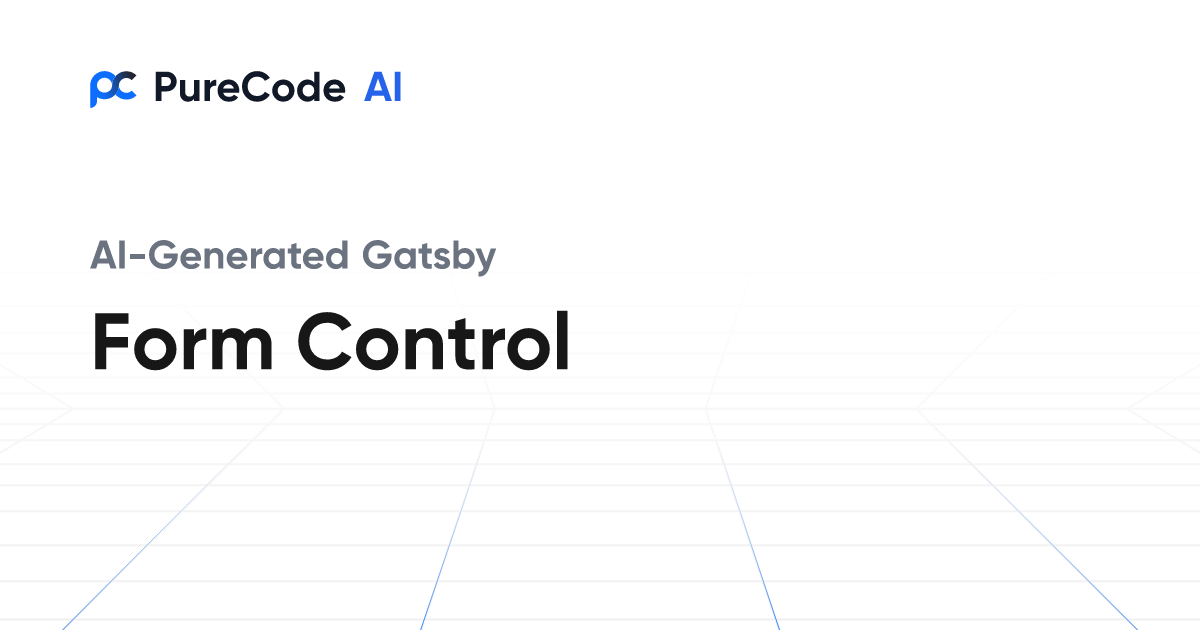 Build Great Gatsby Form Control Components Faster Using Ai Tools