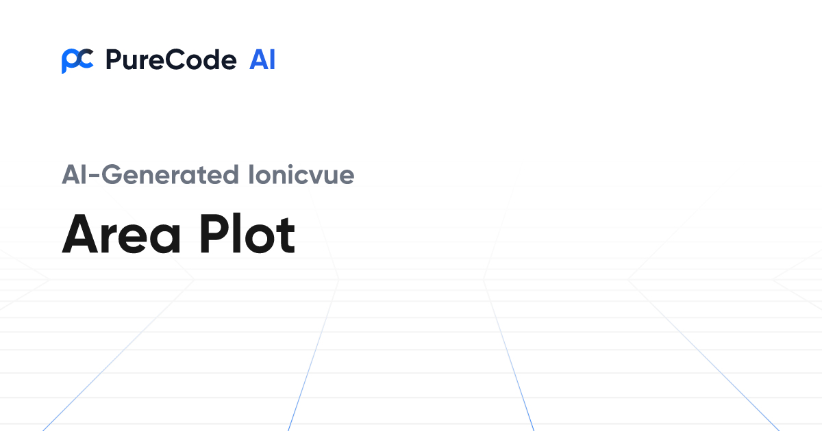 Build Great Ionicvue Area Plot Components Faster Using Ai Tools