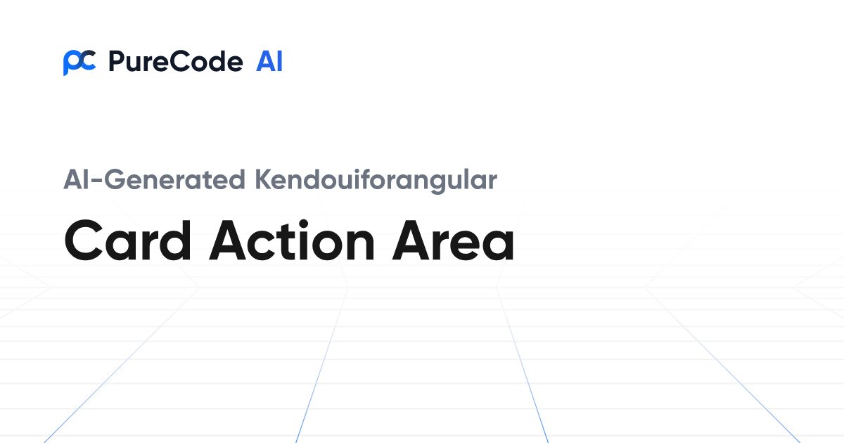 Effortless Kendo UI For Angular Card Action Area UI