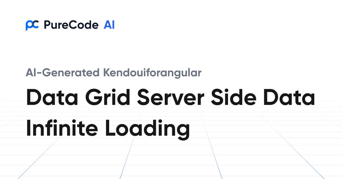 Build Great Kendouiforangular Data Grid Server Side Data Infinite