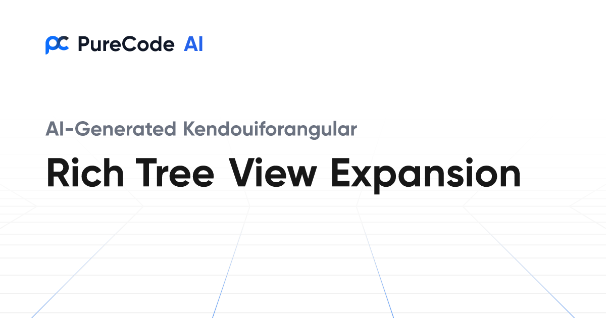 Build Great Kendouiforangular Rich tree view expansion Components Faster Using AI Tools