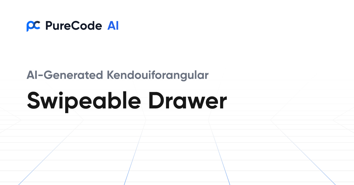 Generate Kendouiforangular Swipeable Drawer With Purecode