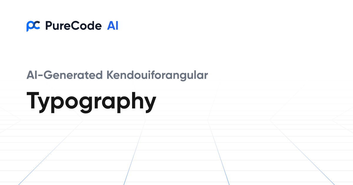 Build Great Kendouiforangular Typography Components Faster Using Ai Tools