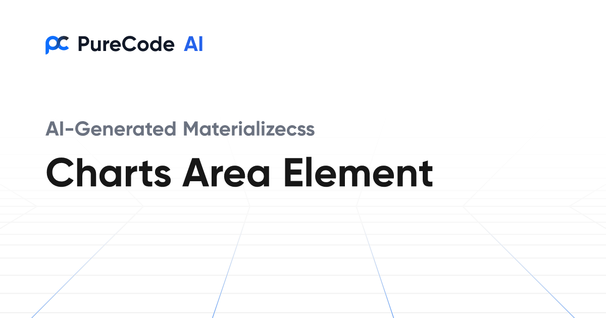 Build Great Materializecss Charts Area Element Components Faster Using